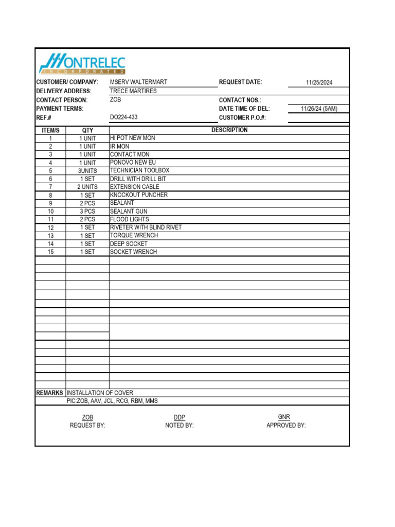 RFG MSERV - Emergency | PDF