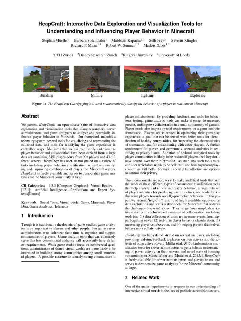 Heapcraft Interactive Data Exploration and Visualization Tools For Understanding and Influencing ...