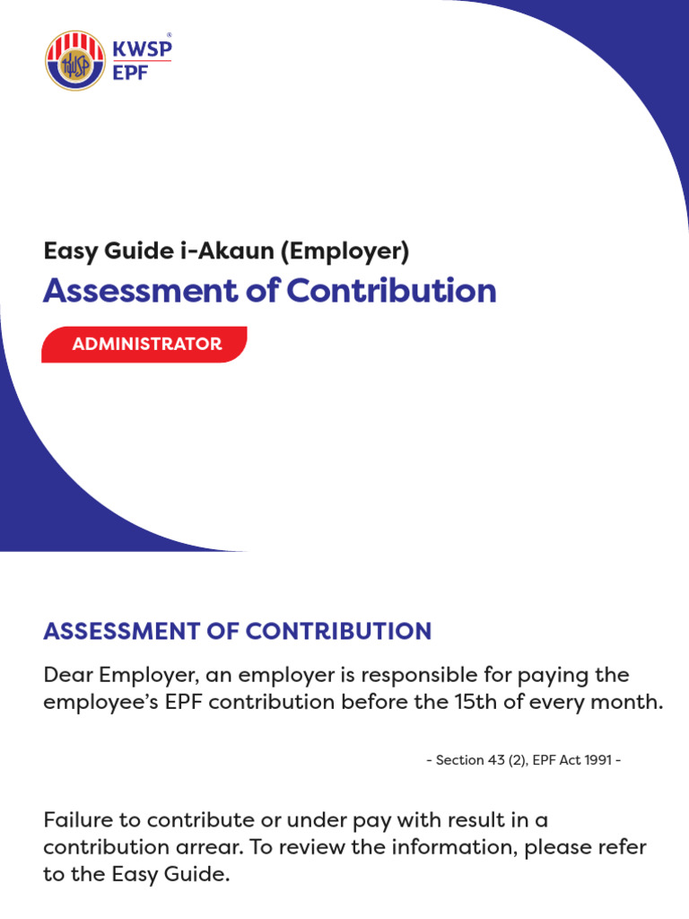 i-Akaun Employer Contribution Guide | PDF | Receipt | Software