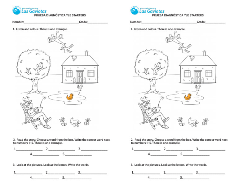 PRUEBA YLE STARTERS | PDF