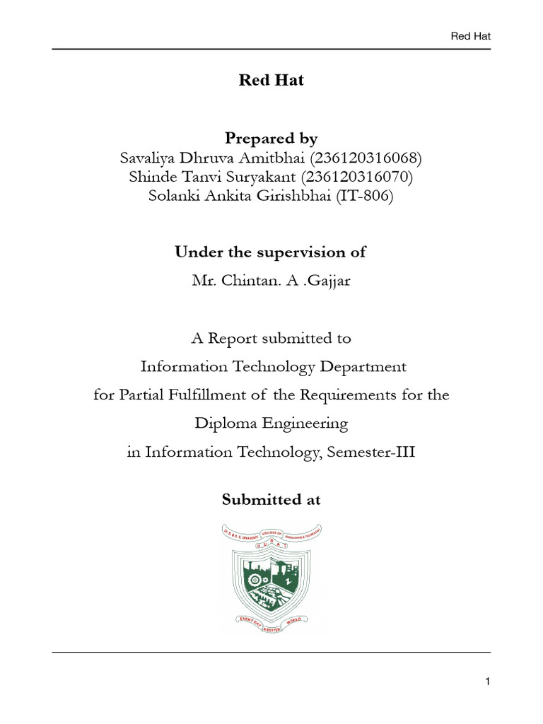 Red_hat | PDF | Red Hat | Free Software