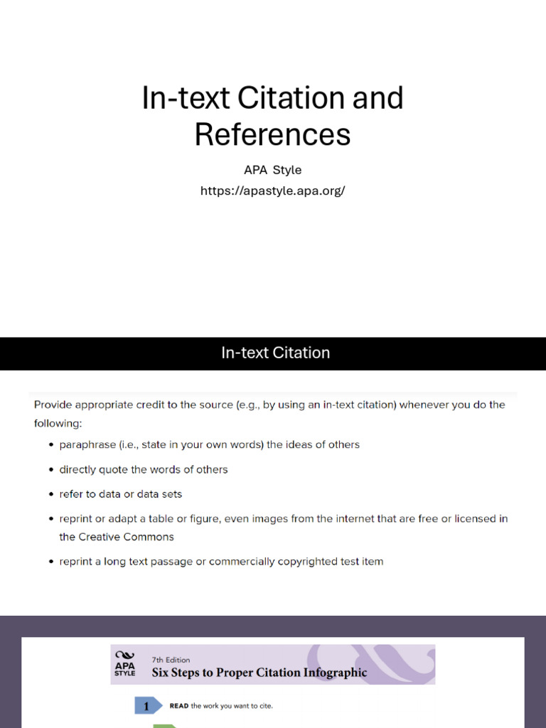In-Text Citation and References | PDF