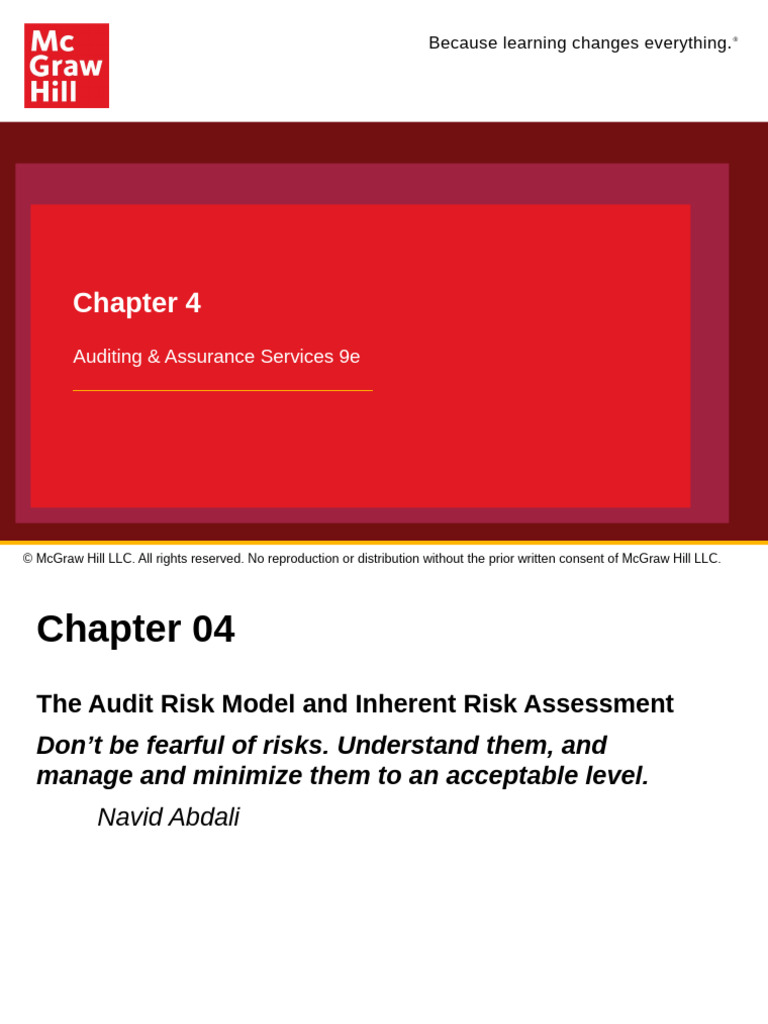 Louwers_9e_Chap004_PPT_Accessible | PDF | Audit | Risk
