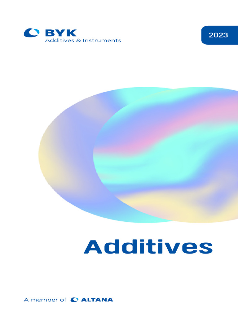 Additives | PDF | Coating | Conservation And Restoration Materials