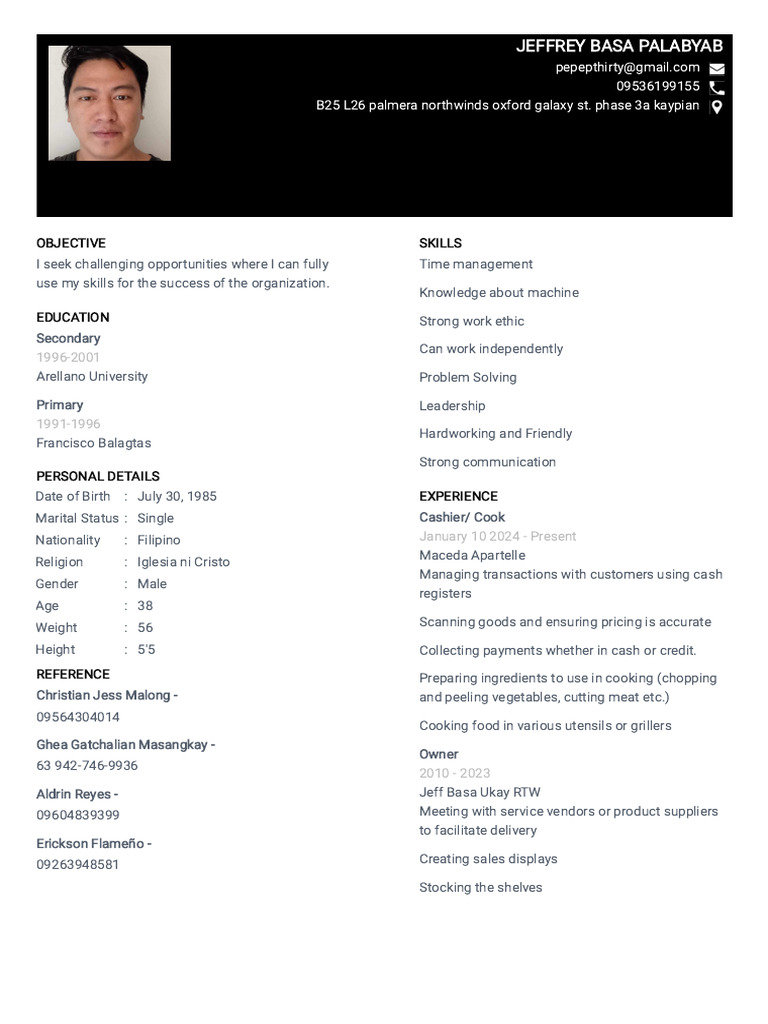 CV 2025010412253345 122552 | PDF | Business