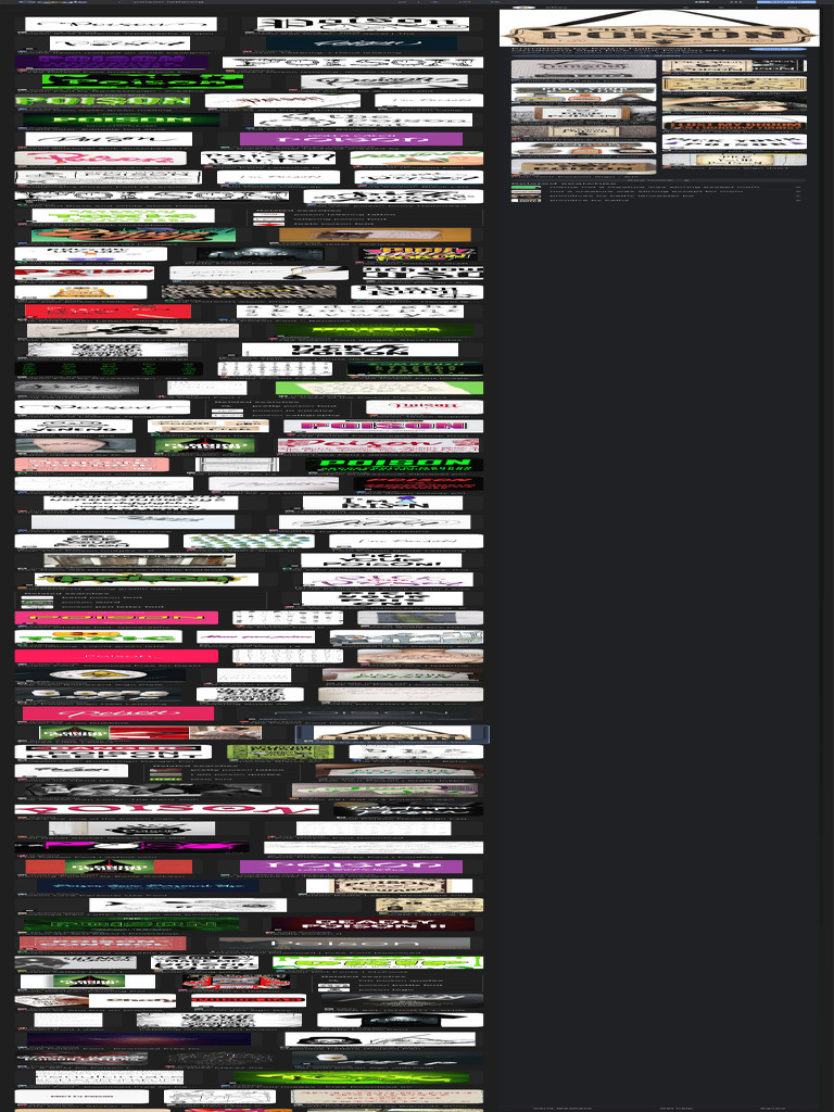 Poison Lettering - Google Search | PDF