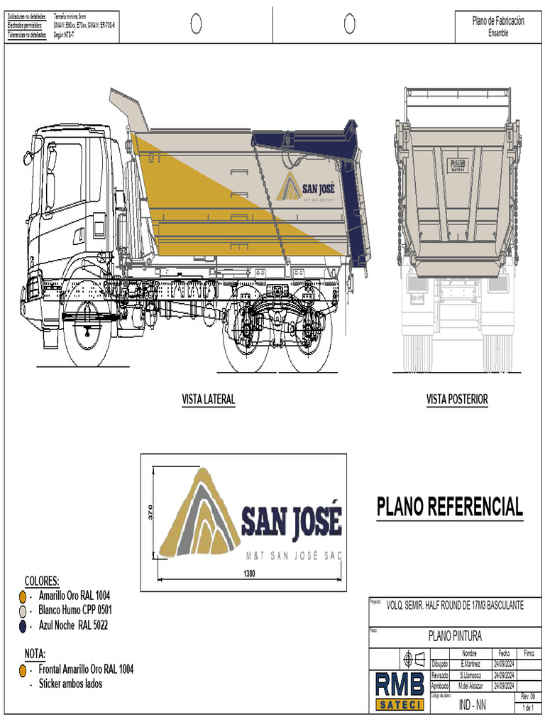 11_NN Volq. HR Basc.17m3 (PLANO DE PINTURA)_rev06 | PDF
