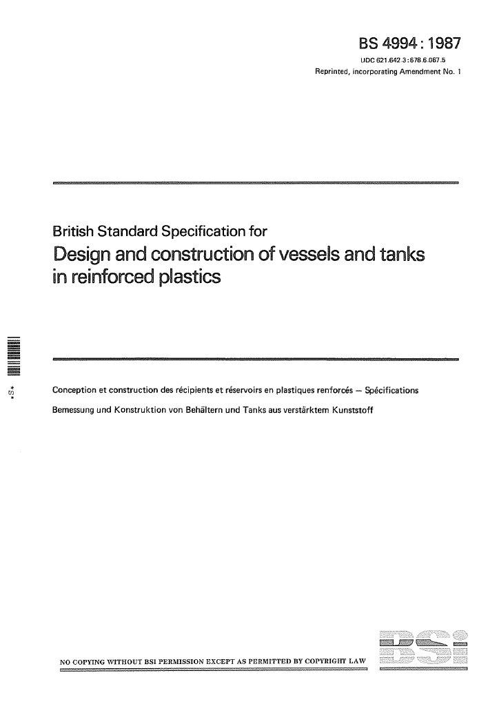 BS 4994 1987 A1 1990 | PDF