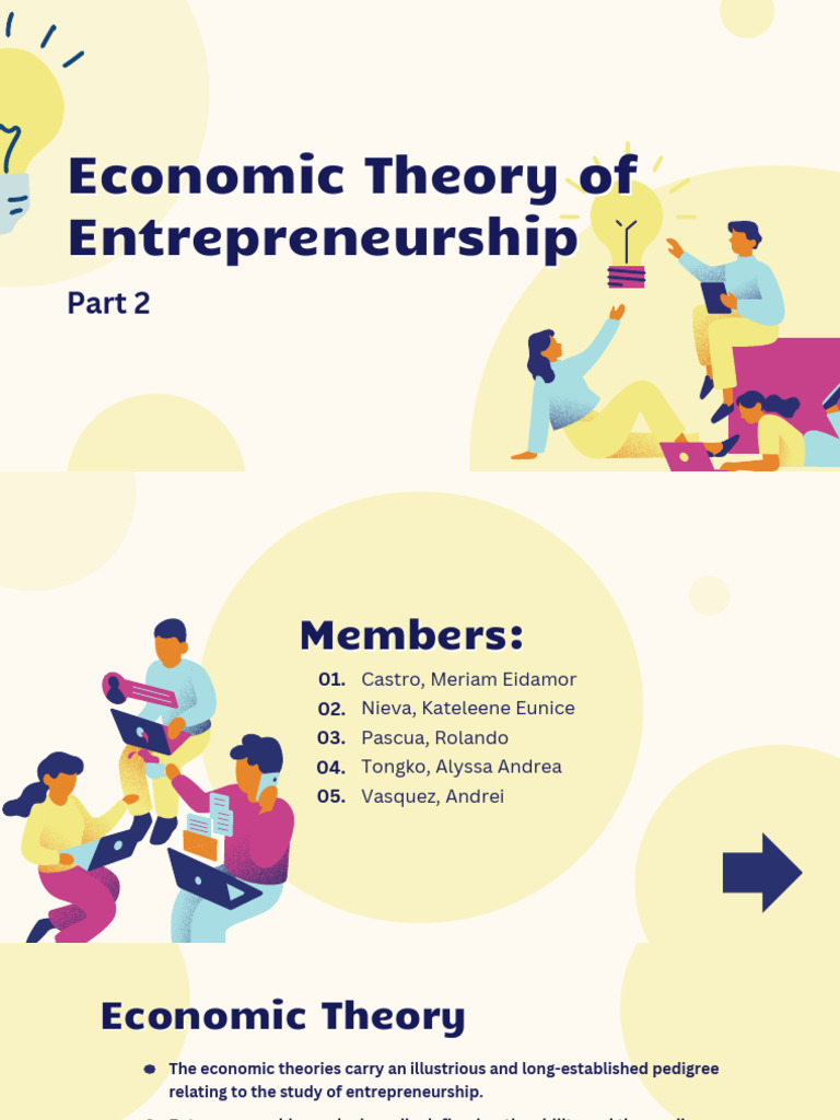 Economic Theories of Entrepreneurship | PDF | Entrepreneurship | Economics
