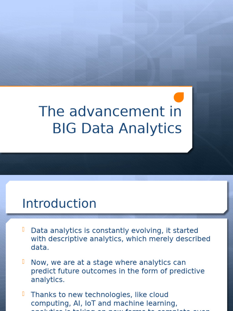 Chapter 7 - Advanced Big Data Analytics | PDF | Analytics | Data Analysis