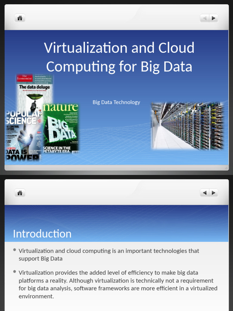Virtualization & Cloud for Big Data | PDF | Virtualization | Cloud Computing