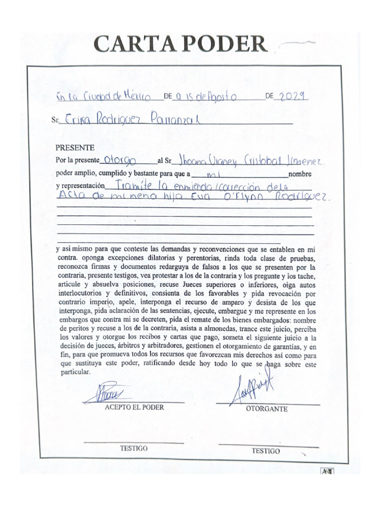 Carta Poder | PDF