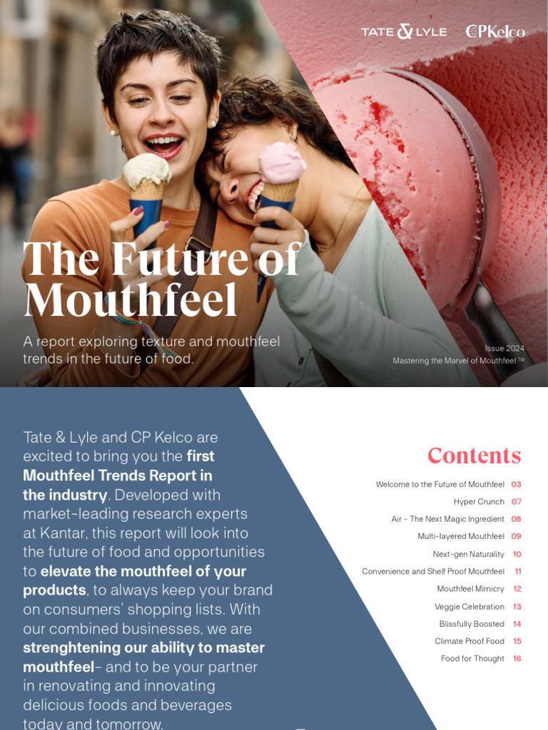 Tate & Lyle - Mouthfeel Report - November 2024-2 | PDF | Foods | Meal