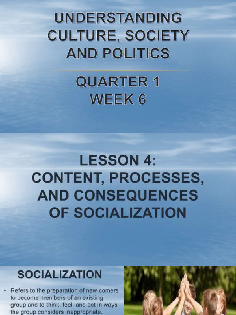 UCSP Socialization | PDF