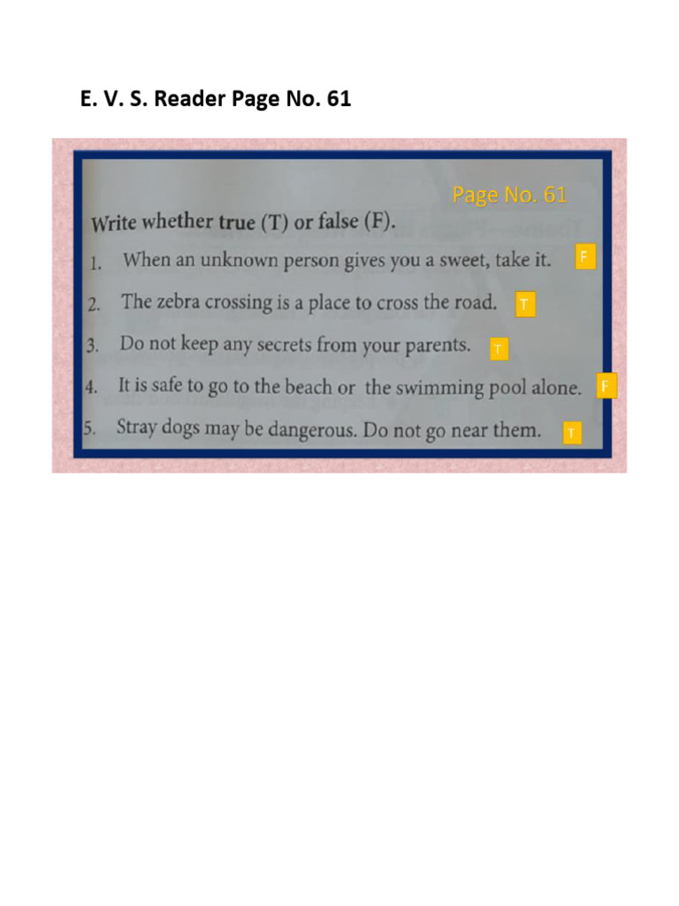 Week-4 Session-2 _Reader Page_ Ls-9 Keeping Safe New | PDF