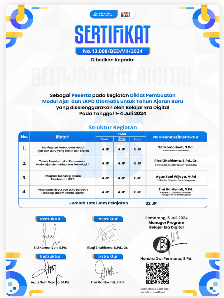 Sertifikat - Cecep Suhaemi | PDF