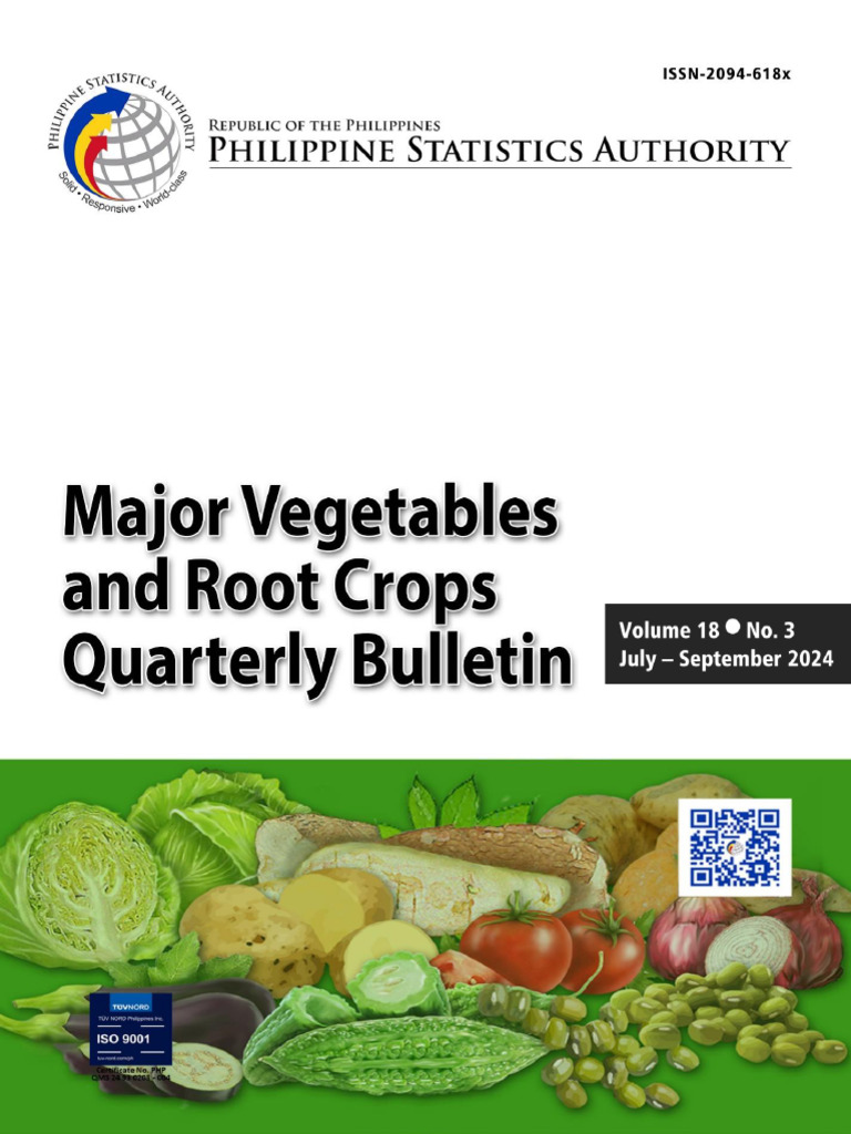 Major Vegetables and Root Crops Q3 2024 | PDF | Sampling (Statistics ...