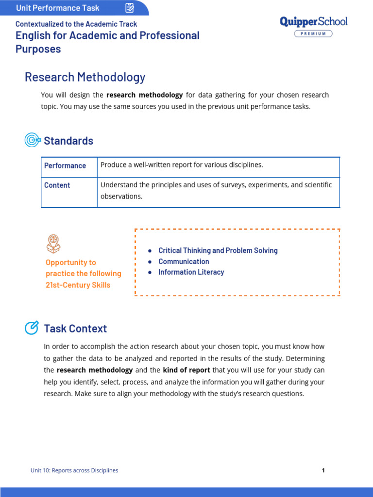 PDF (UPT) - EAP - 11 - 12 - UNIT 10 - Reports Across Disciplines | PDF ...