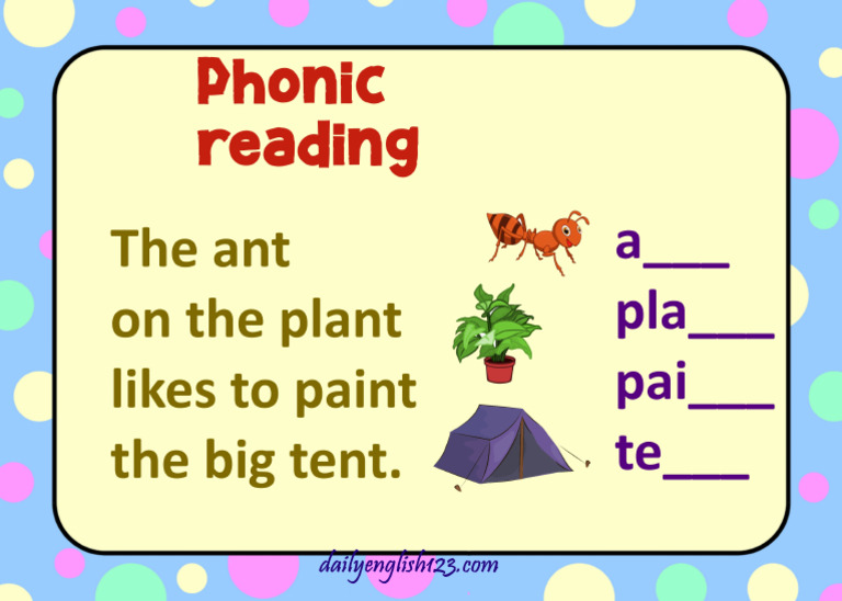 Phonics Reading 15 | PDF
