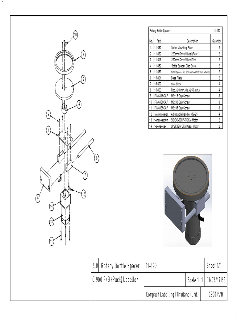 4.0 Rotary Bottle Spacer 11-120 | PDF