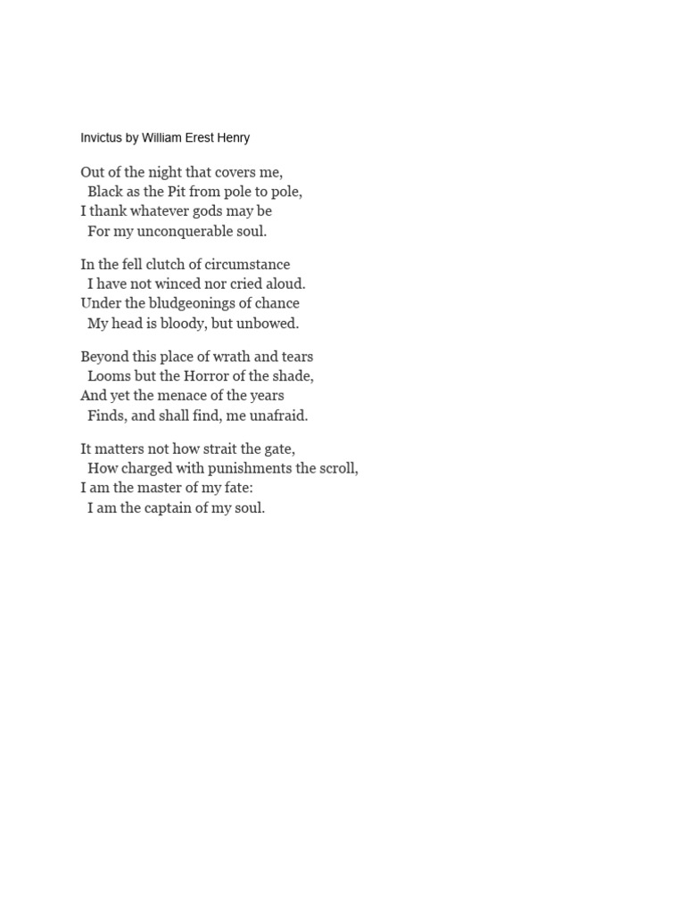 Inspirational Poems on Resilience | PDF
