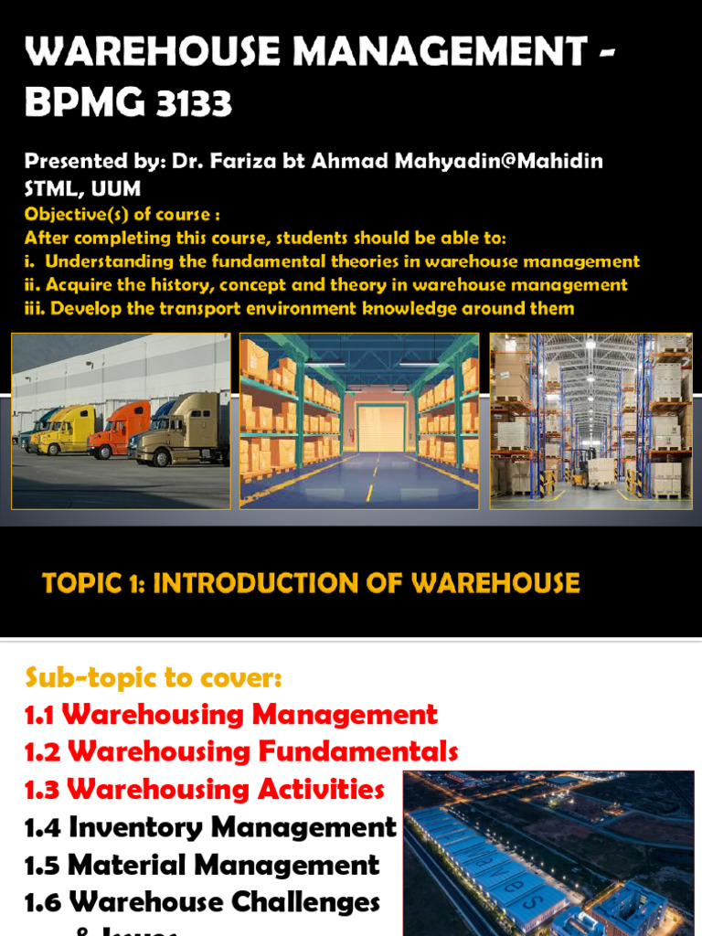 Comprehensive Guide to Warehousing Management | PDF | Warehouse | Inventory