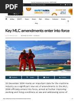 Latest Amendments to MLC 2006 | PDF