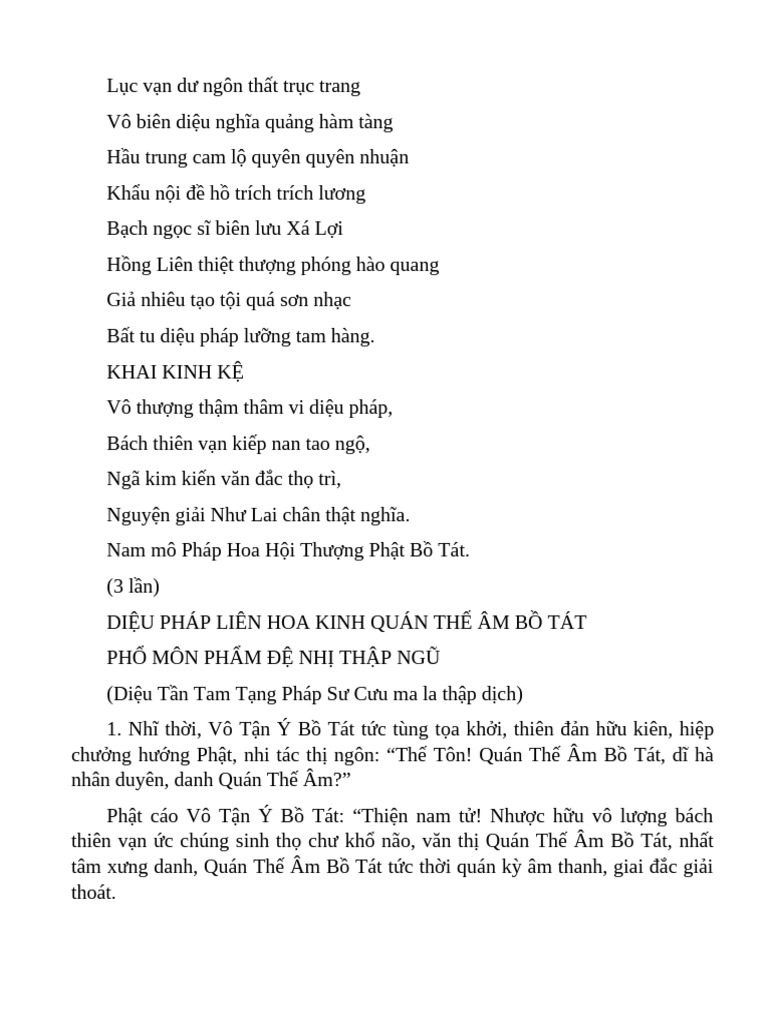 Kinh PH Môn - Âm Hán | PDF