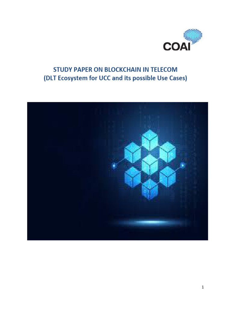 Study Paper On Blockchain in Telecom | PDF | Roaming | Encryption