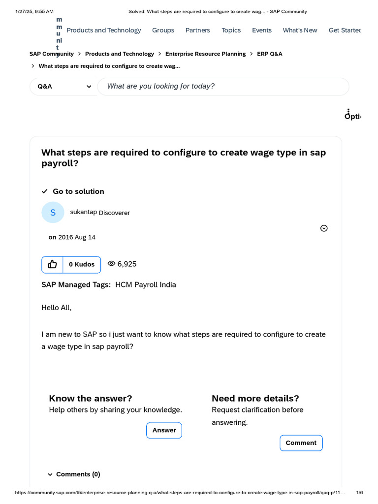 SAP Payroll Wage Type Configuration Steps | PDF | Information Technology | Computing