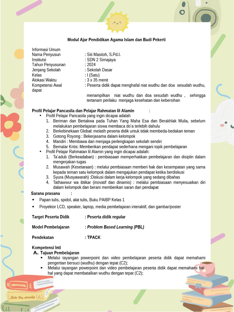 Modul Ajar PBL | PDF