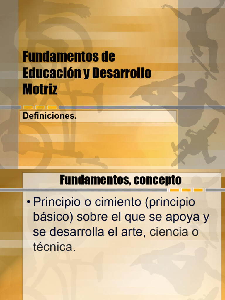C1 Fundamentos de Educación y Desarrollo Motriz | PDF