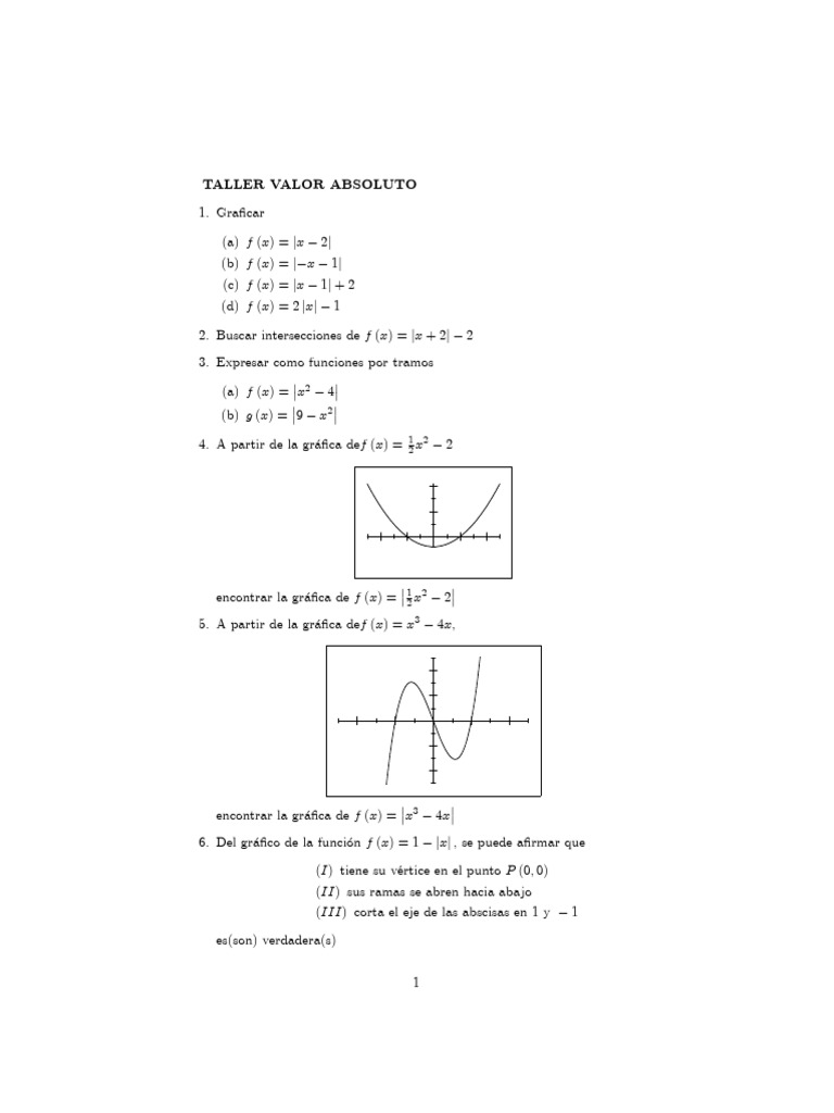 Funcion Valor Absoluto | PDF