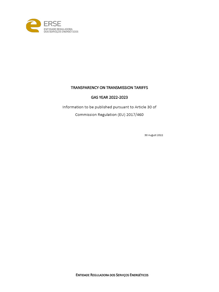 Transmission Tariffs Transparency 2022-2023 | PDF | Depreciation | Cost ...