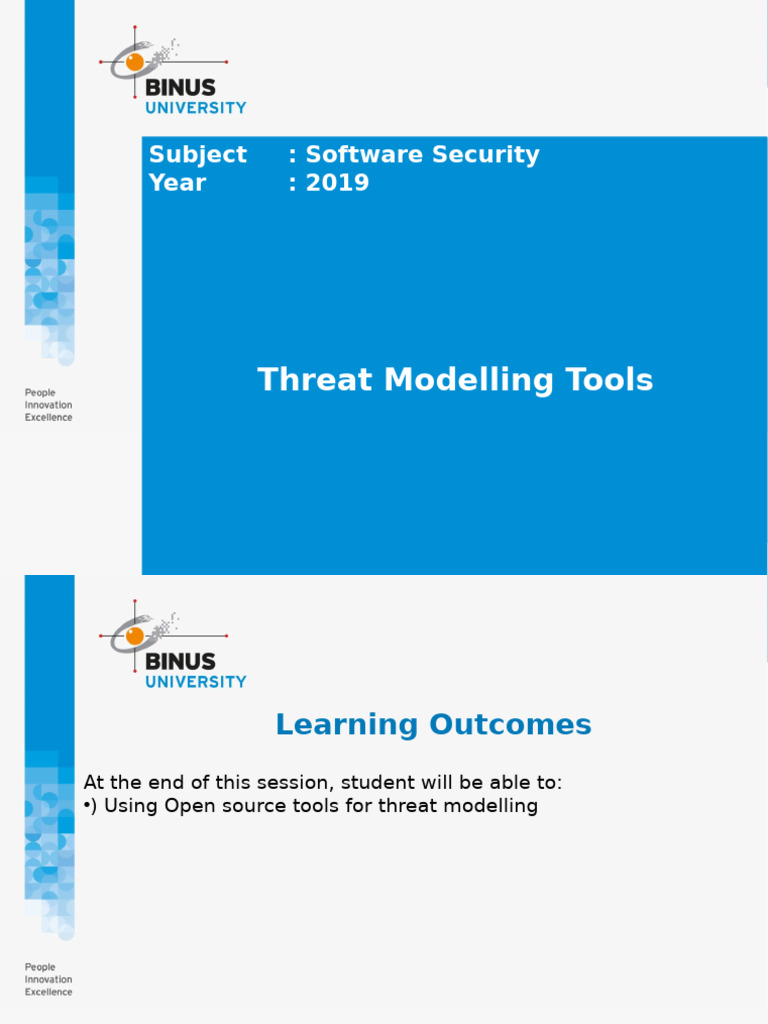 Threat Modelling Tools | PDF | Software Engineering | Information Technology
