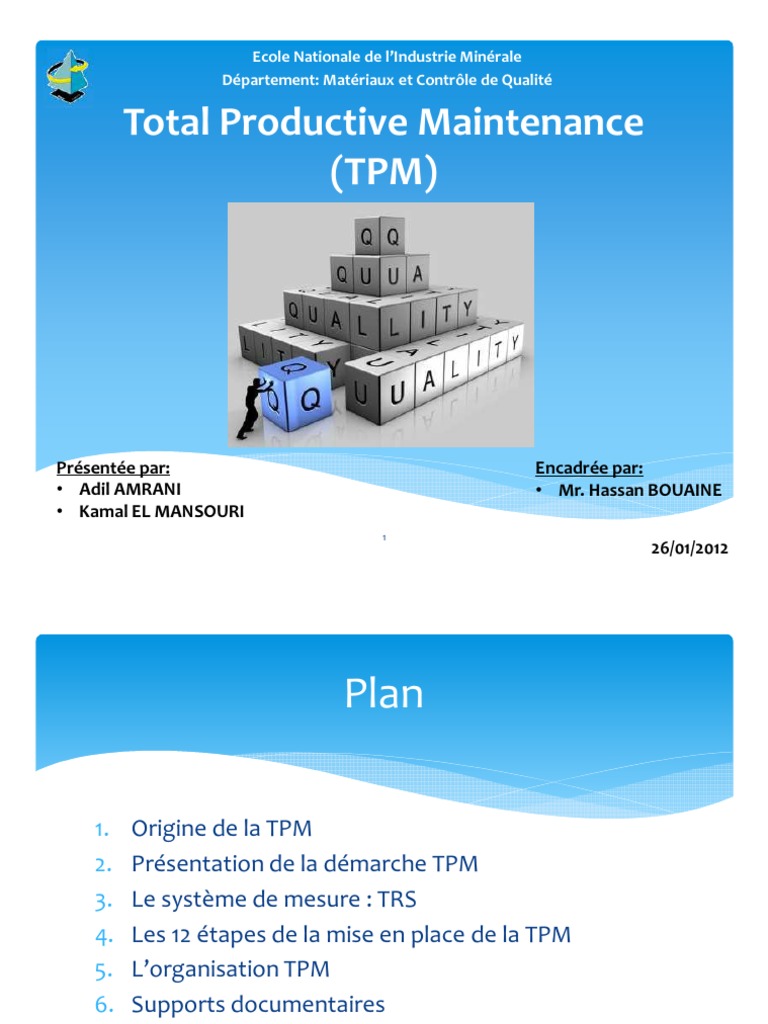 Total Productive Management | PDF | Entretien | Science