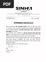 Legal Internship Certificate Format | PDF