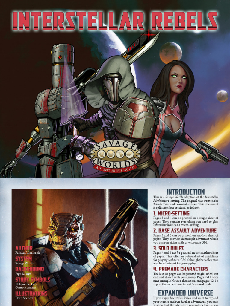 311146-Interstellar Rebels (SWADE Microsetting) | PDF