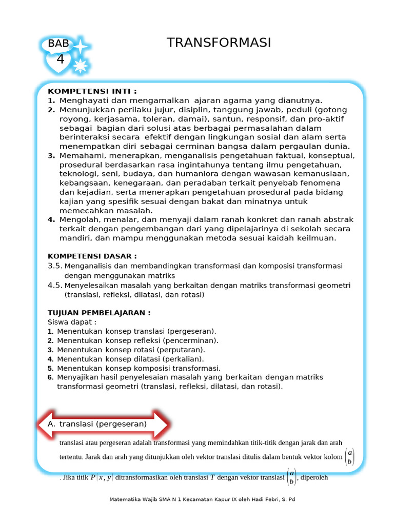 LKPD Transformasi | PDF