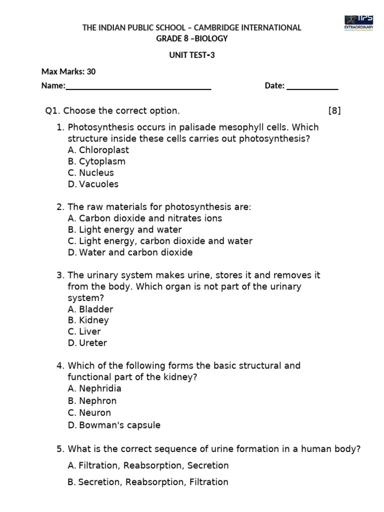 Checkpoint Practice 1 Pdf Kidney Biology