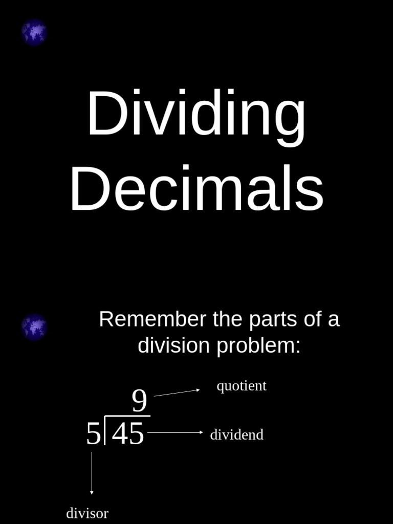 Dividing Decimals Made Easy | PDF