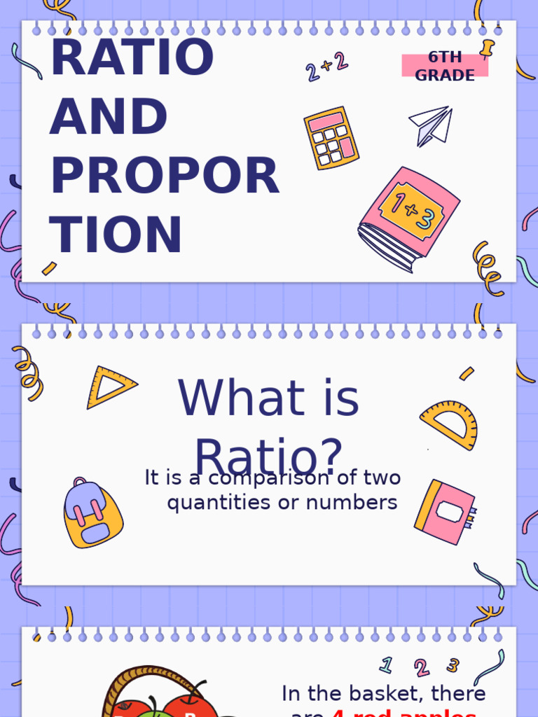 Ratios and Proportions for 6th Grade | PDF | Ratio | Mathematics