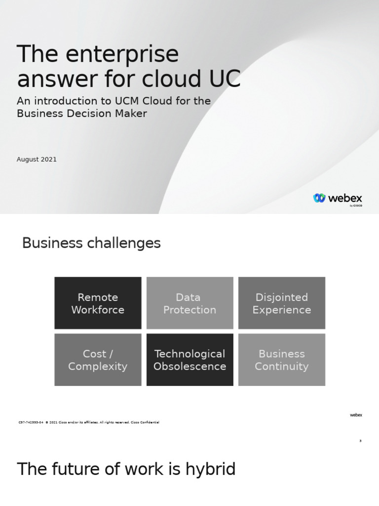Cisco Unified Communications Manager (UCM) Cloud BDM Presentation | PDF | Cloud Computing ...