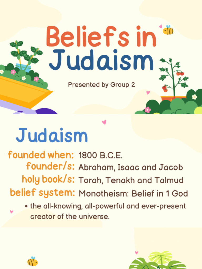 Group 2 Judaism Beliefs | PDF