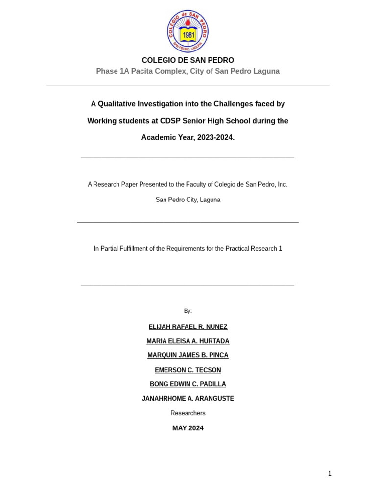 Research 1 | PDF | Psychology | Behavioural Sciences