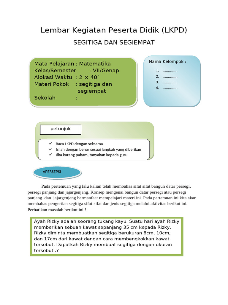 LKPD 6 | PDF