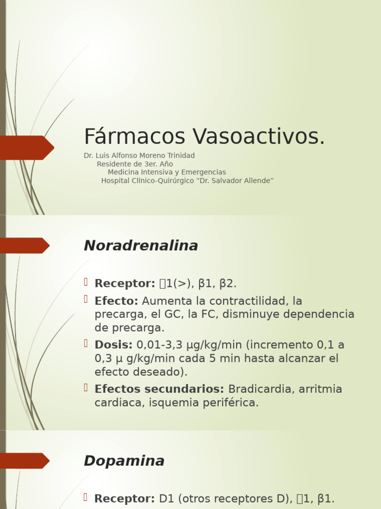 Fármacos Vasoactivos - 044331 | PDF | Isquemia | Enfermedades y trastornos