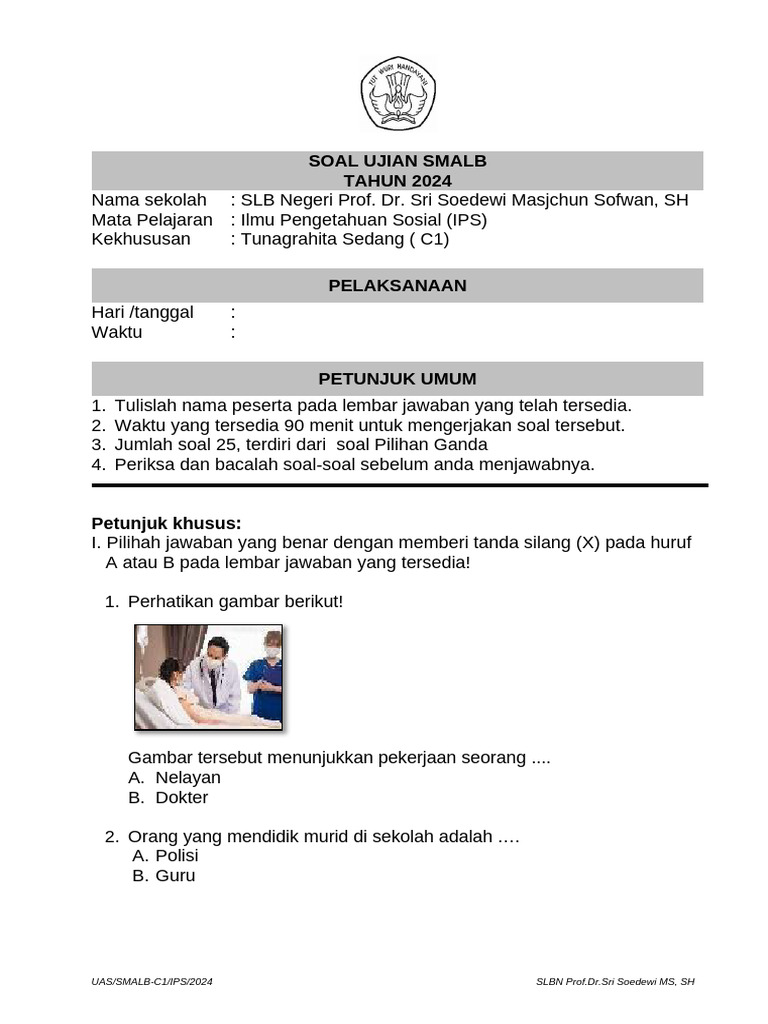 Soal Ips Smalb c1 | PDF