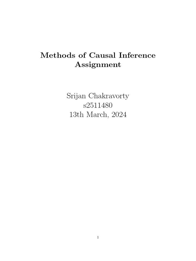 MCI Summative Assignment | PDF | Standard Error | Estimator