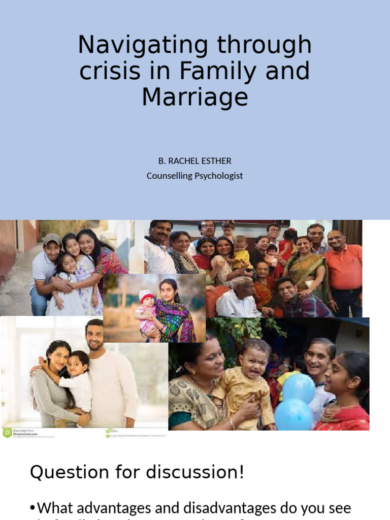 Navigating Through Crisis in Family and Marriage | PDF | Substance ...